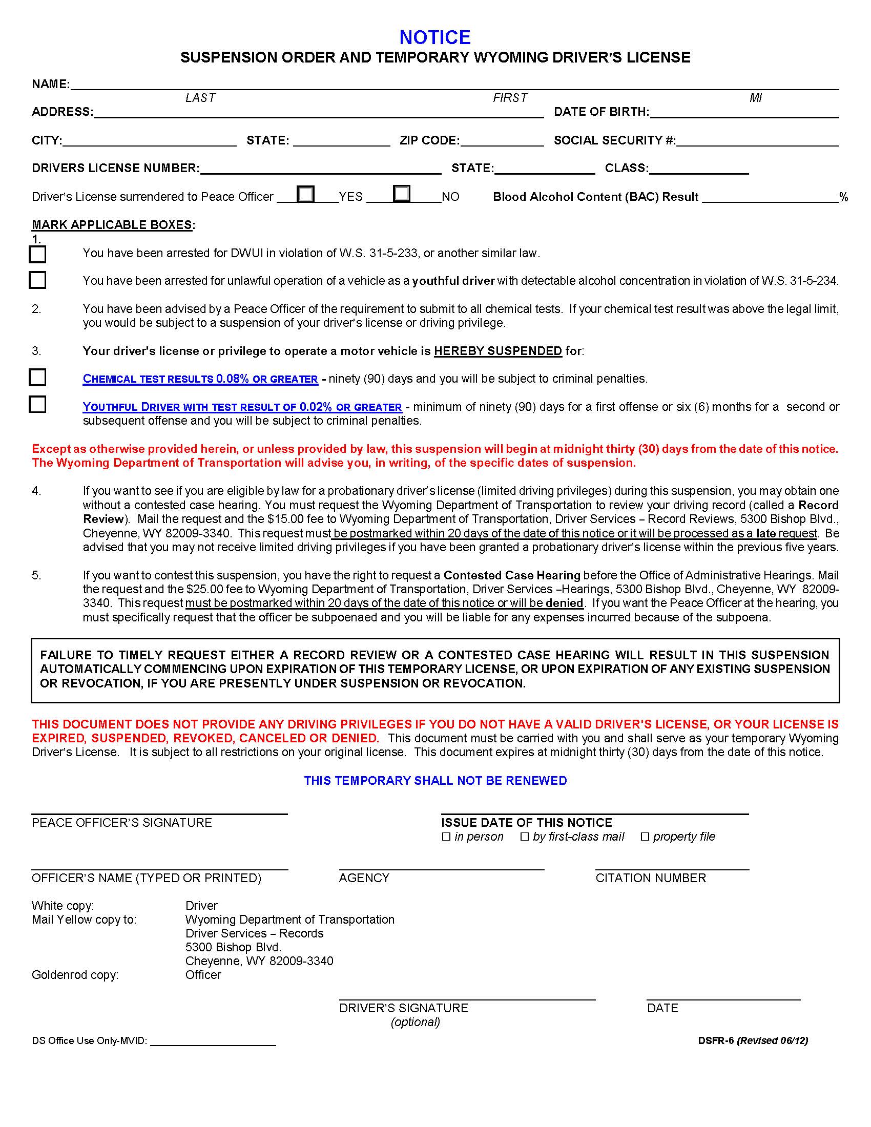 Wyoming DUI Basics – Justice for Cowboys